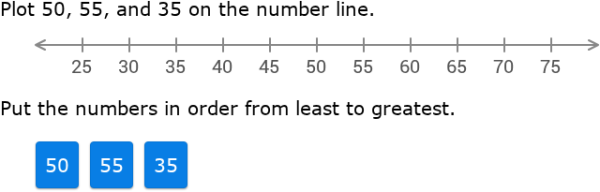 IXL | Put numbers in order using number lines | 1st grade math