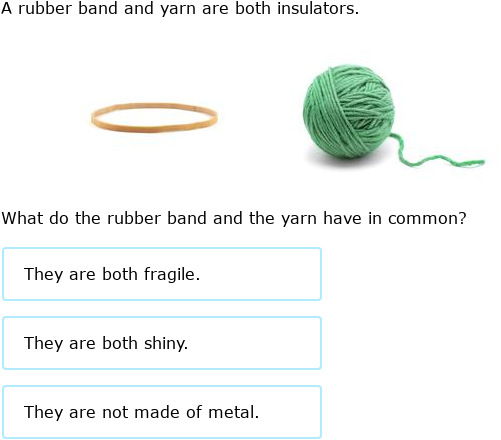 IXL | Conductors and insulators | 5th grade science