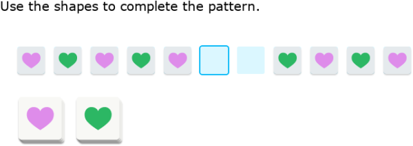 IXL | Find the missing colors in an AB pattern | Kindergarten math
