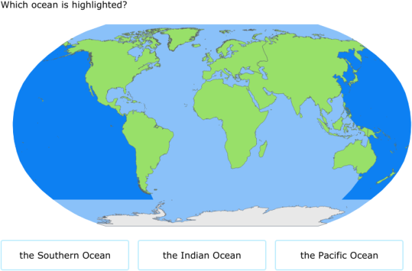 IXL | Identify oceans and continents | 2nd grade social studies