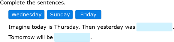 IXL | Days of the week | 1st grade social studies