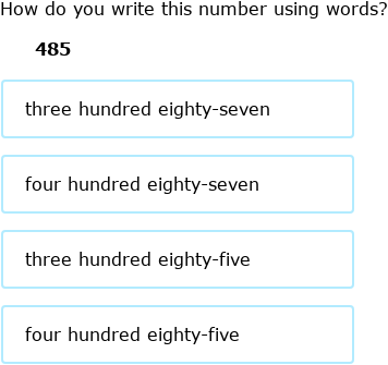 IXL | Writing numbers up to 1,000 in words: convert digits to words ...