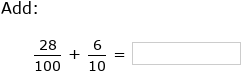 IXL | Add and subtract fractions: denominators of 10 and 100 | 5th ...