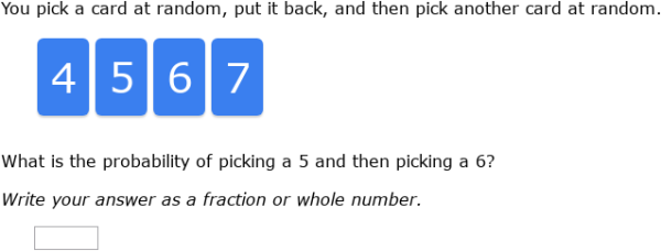 IXL | Probability of independent and dependent events | 5th grade math