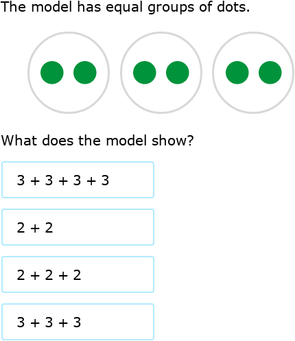 IXL | Identify repeated addition for equal groups | 1st grade math