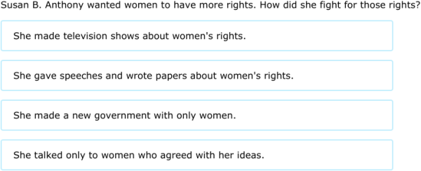 IXL | Susan B. Anthony | 2nd grade social studies