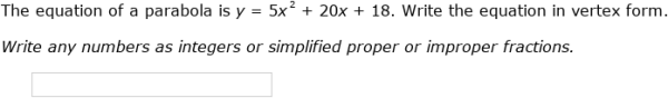 IXL Write A Quadratic Function In Vertex Form Algebra 2 Practice IXL Write A Quadratic Function In Vertex Form Algebra 2 Practice