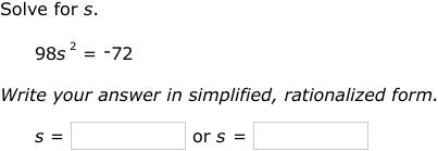 IXL - Solve a quadratic equation using square roots (Algebra 2 practice)