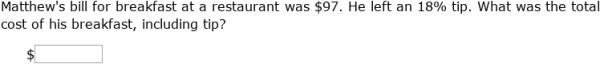 IXL | Percents - calculate tax, tip, mark-up, and more | 6th grade math