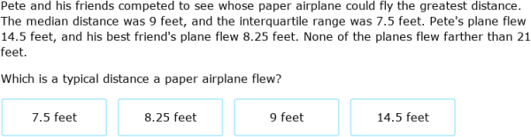 IXL | Interpret median and interquartile range | 7th grade math