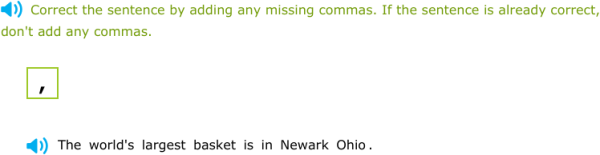 IXL | Commas with the names of places | 2nd grade language arts