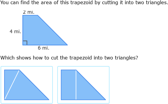 IXL | Understanding area of a trapezoid | 6th grade math