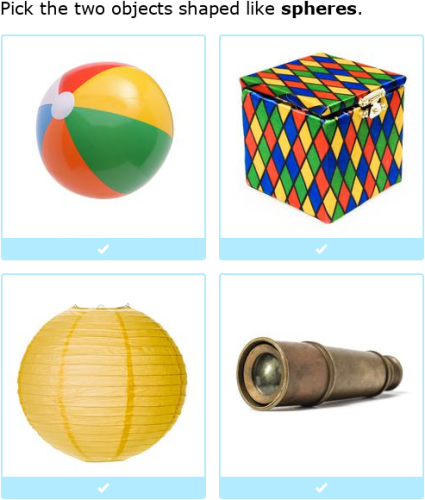 IXL | Classify objects by three-dimensional shape | Kindergarten science