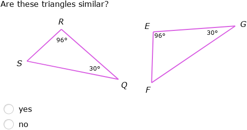 IXL - Identify similar triangles using the AA and SAS Similarity Theorems (Geometry practice)