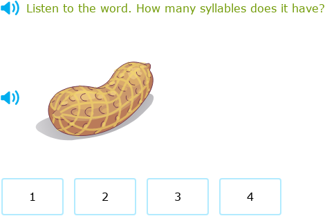 IXL | How many syllables does the word have? | 3rd grade language arts
