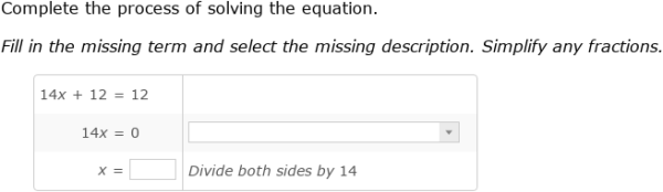 IXL | Solve equations with positive numbers: complete the solution ...
