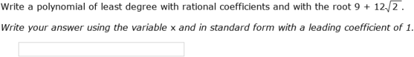 IXL - Conjugate root theorems (Precalculus practice)