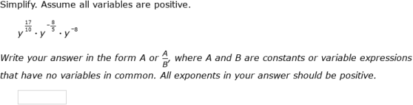 IXL - Simplify expressions involving rational exponents (Algebra 1 ...