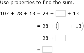 IXL | Add using properties | 4th grade math