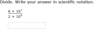 IXL | Divide numbers written in scientific notation | 8th grade math