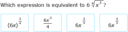 IXL - Convert between rational exponents and radicals (Algebra 1 practice)