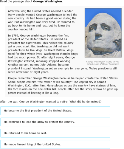 George Washington Worksheets 3rd Grade
