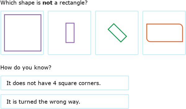 IXL | Name the two-dimensional shape and explain your answer | 1st ...