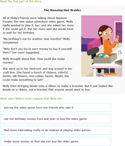 IXL | Read realistic fiction with illustrations | 4th grade language arts