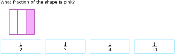 IXL | Match unit fractions to models | 3rd grade math