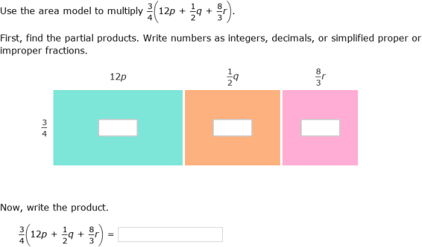 IXL | Multiply using the distributive property: area models | 6th grade ...