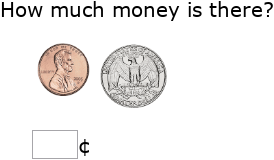 IXL | Count money - pennies and quarters | Kindergarten math