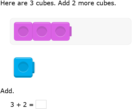 IXL | Build cube trains to add up to 5 - addition sentences | Pre-K math