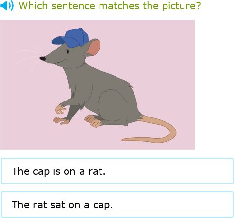 IXL | Choose the short a sentence that matches the picture ...