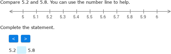 IXL | Compare decimals on number lines: tenths and hundredths | 5th ...