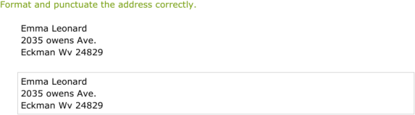 IXL Formatting Street Addresses 6th Grade Language Arts