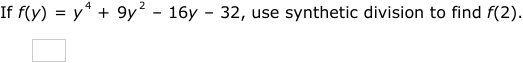 IXL - Evaluate polynomials using synthetic division (Algebra 2 practice)