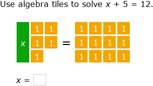IXL | Model and solve equations using algebra tiles | 7th grade math