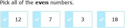 IXL | Identify even and odd numbers - up to 20 | 2nd grade math