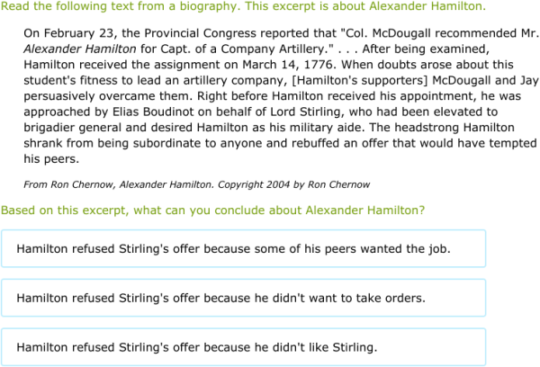 IXL | Compare two texts with different genres | 8th grade language arts