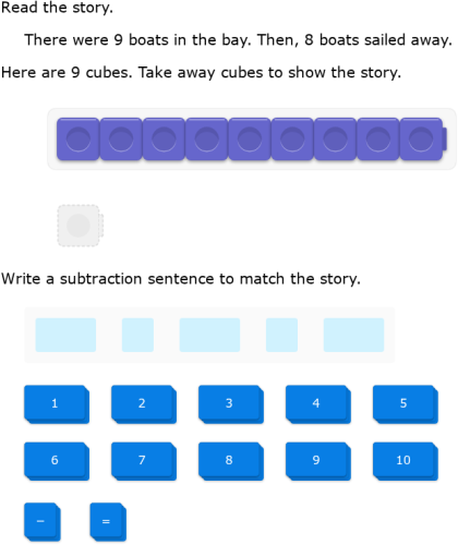 IXL | Model and write addition and subtraction sentences for word ...