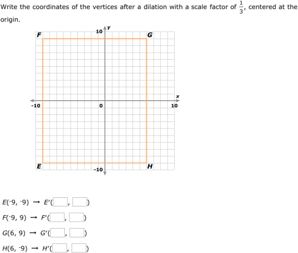 IXL | Dilations: find the coordinates | 8th grade math