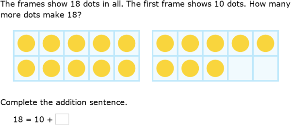 IXL | Take apart teen numbers with models: addition sentences ...