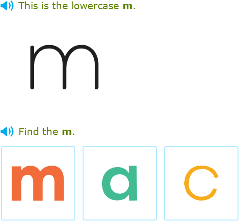 IXL | Learn the letter M | Kindergarten language arts