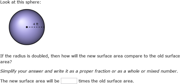 IXL | Surface area of spheres: changes in scale | 8th grade math