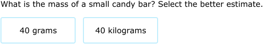 IXL | Choose metric units of mass | 5th grade science