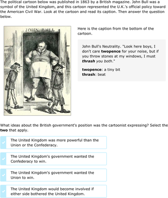 IXL - The Civil War: Gettysburg to the election of 1864 (8th grade ...