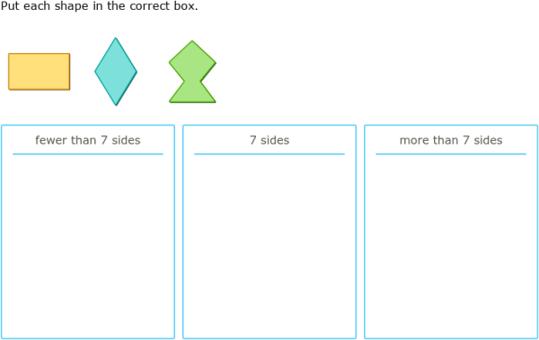 IXL | Sort two-dimensional shapes by number of sides and vertices | 2nd ...