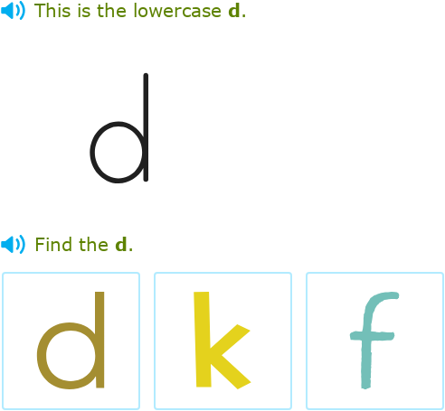 IXL | Learn the letter D | Kindergarten language arts
