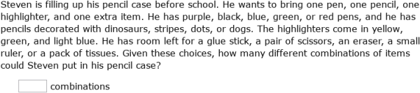 IXL - Combinations (Algebra 1 practice)