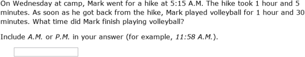 IXL | Find start and end times: two-step word problems | 3rd grade math